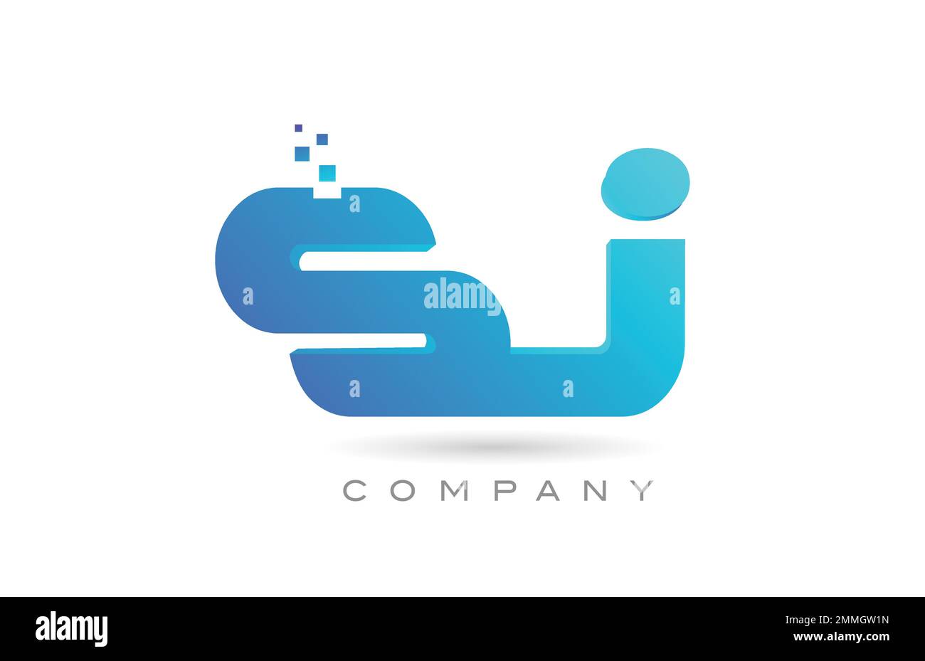 SJ alphabet letter logo icon combination design. Creative template for ...