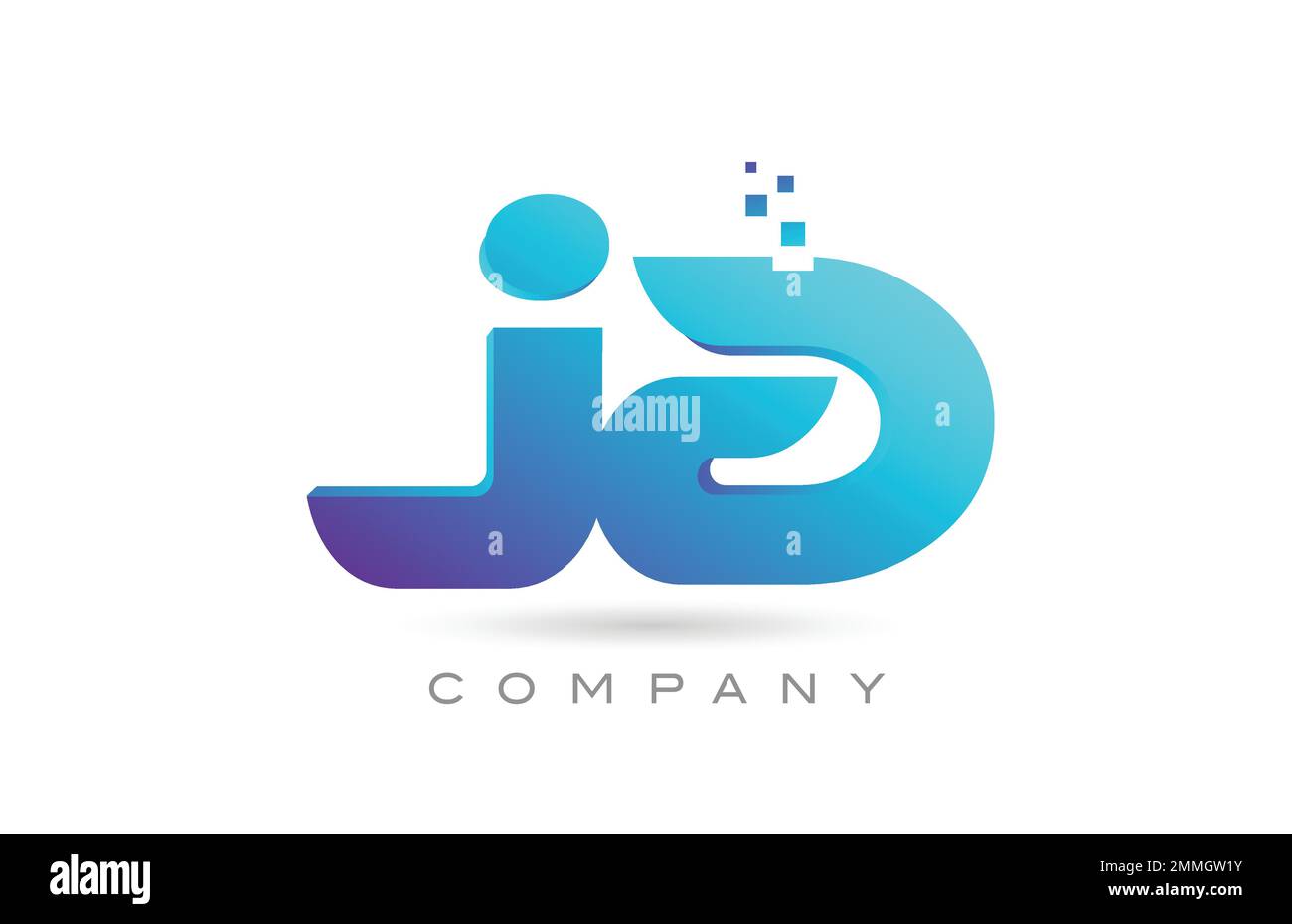 JA alphabet letter logo icon combination design. Creative template for ...