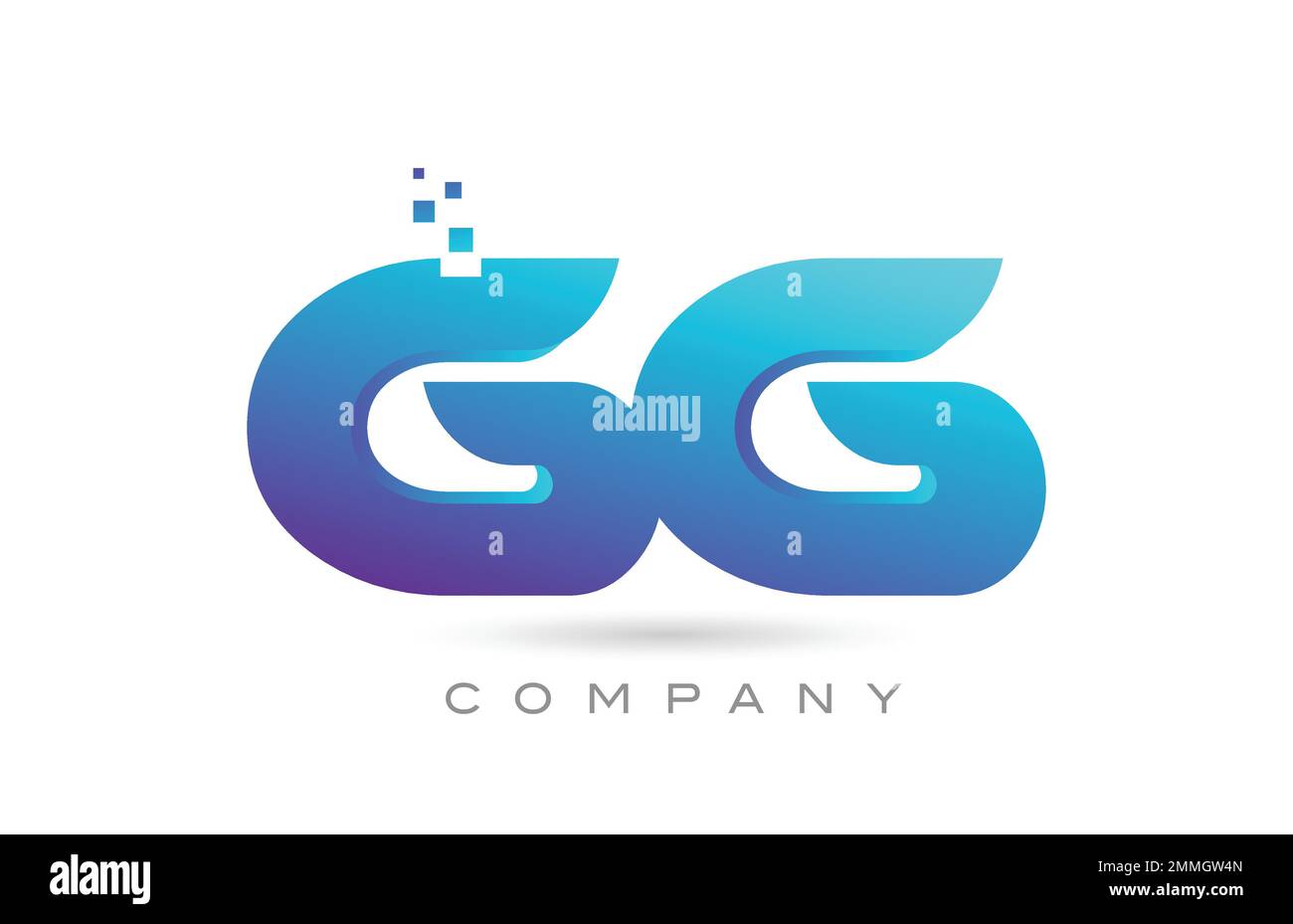 GG alphabet letter logo icon combination design. Creative template for ...