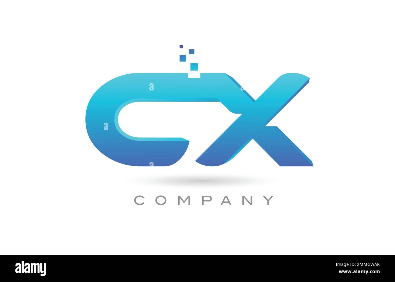 CX alphabet letter logo icon combination design. Creative template for ...