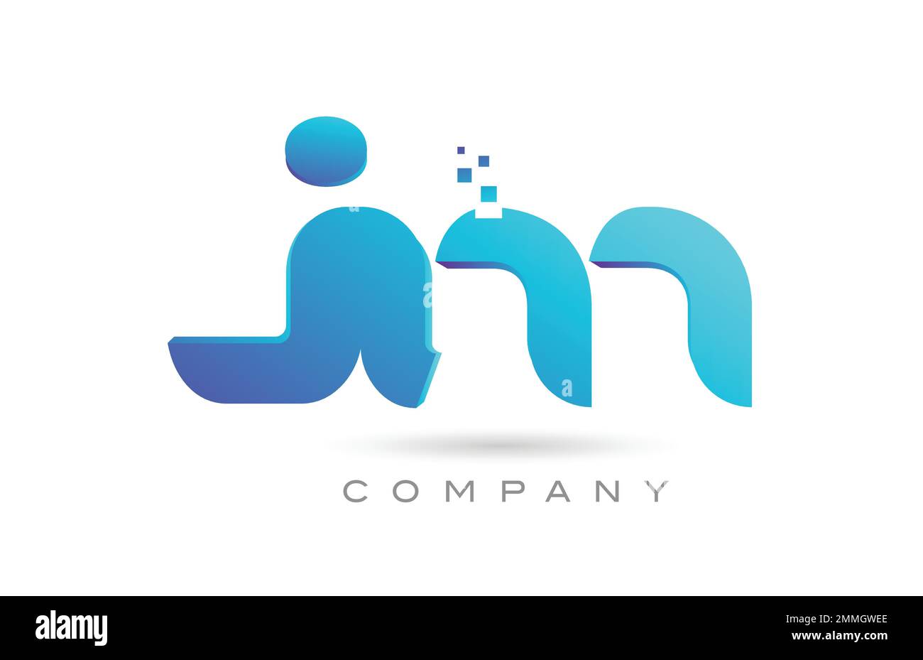 JM alphabet letter logo icon combination design. Creative template for ...