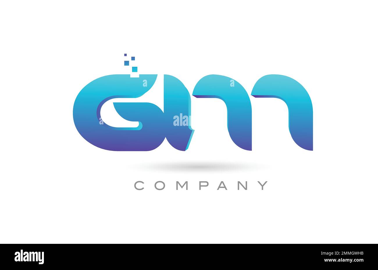 GM alphabet letter logo icon combination design. Creative template for ...