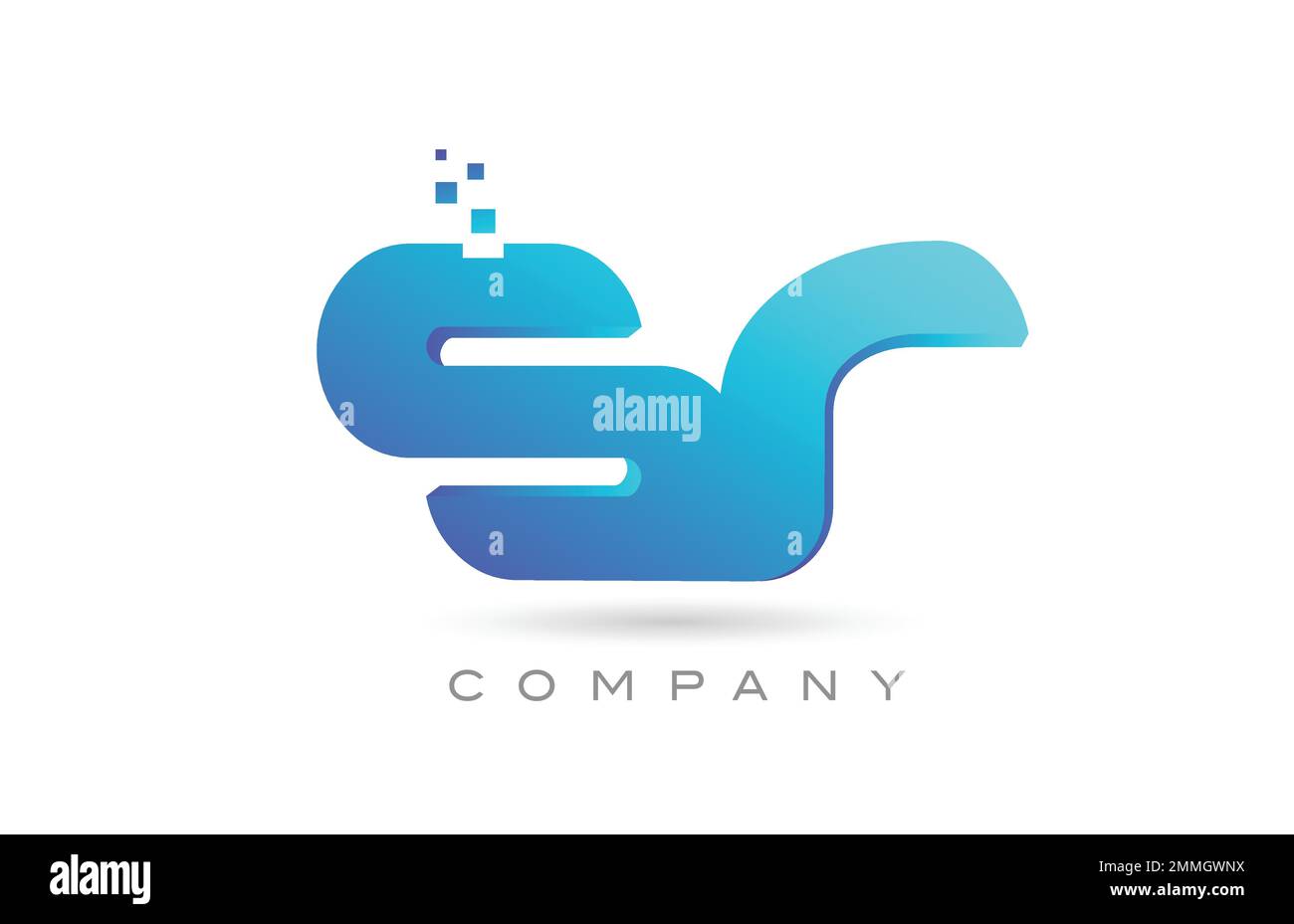 SR alphabet letter logo icon combination design. Creative template for ...