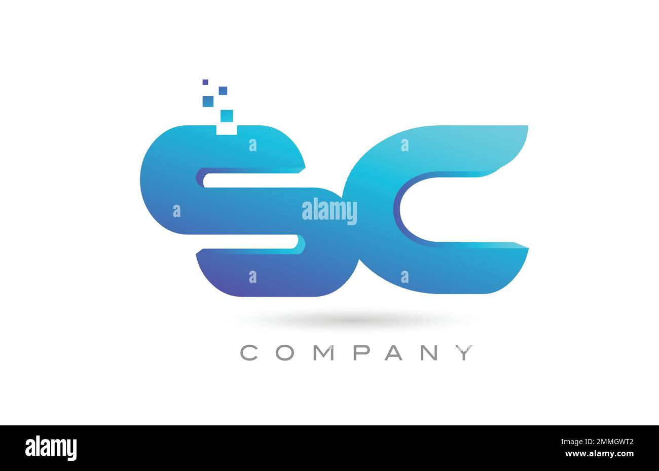 SC alphabet letter logo icon combination design. Creative template for ...