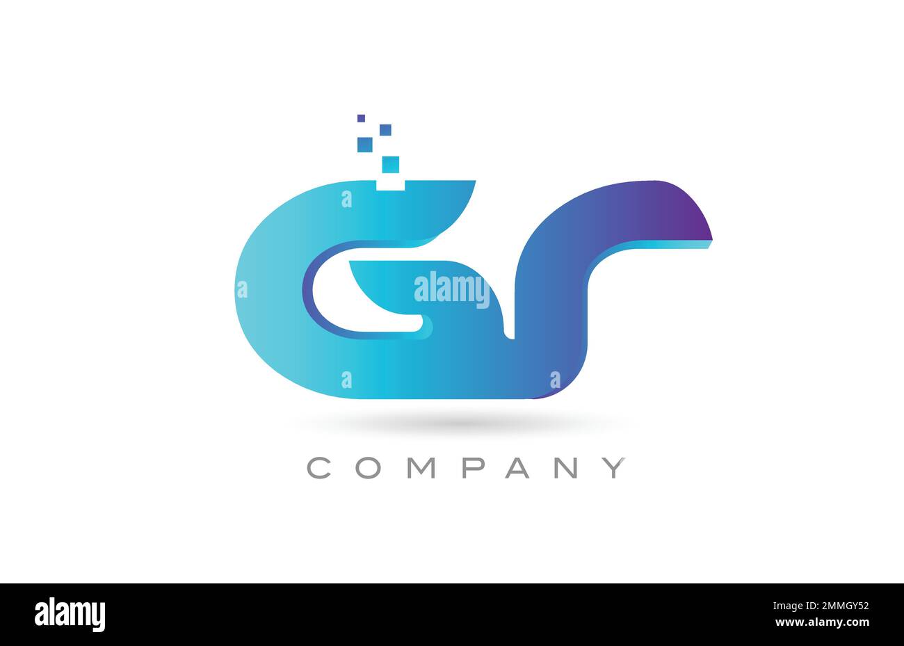 GR alphabet letter logo icon combination design. Creative template for ...