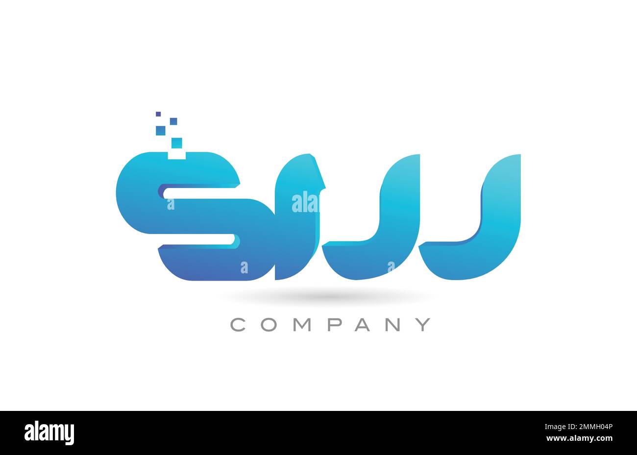 SW alphabet letter logo icon combination design. Creative template for ...