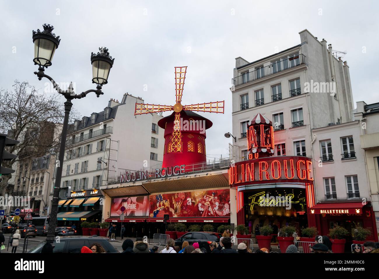 Moulin Rouge is a cabaret in Paris, on Boulevard de Clichy, Place ...