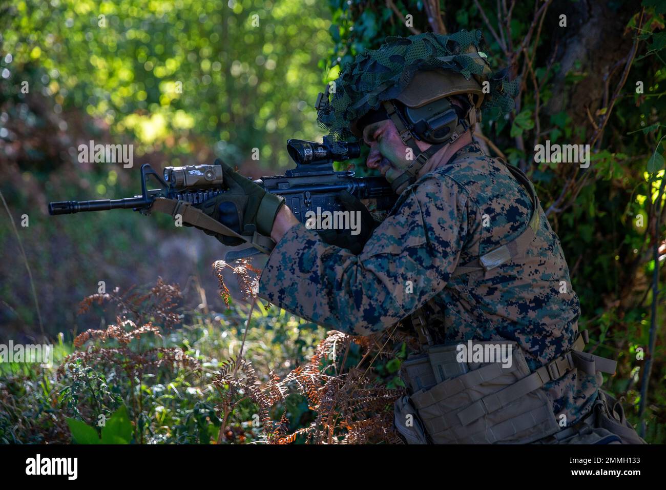U.S. Marine Corps Sgt. Michael Leroy Jr, a squad leader with 2d ...