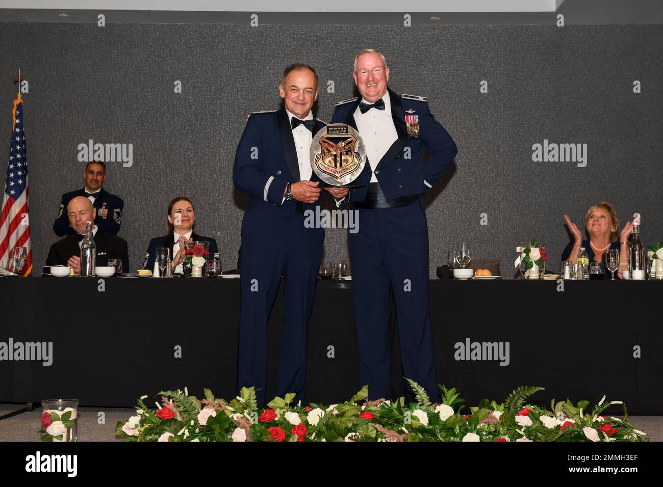 Retired Brig. Gen. Merle “Mad Dog” Hart, guest speaker, and Col. Jeff ...