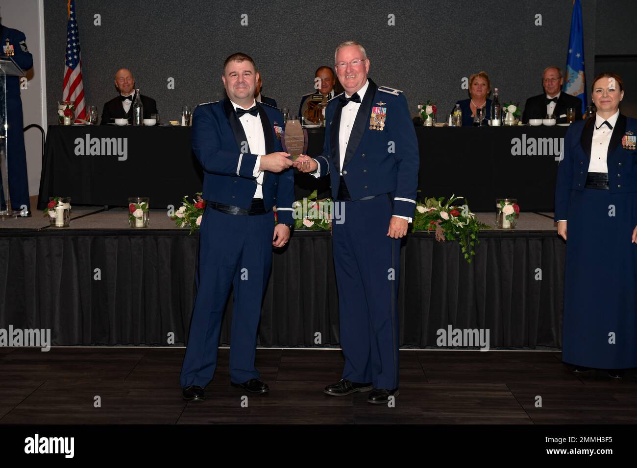 Capt. Robert Reader, a 910th Security Forces Squadron officer, and Col ...