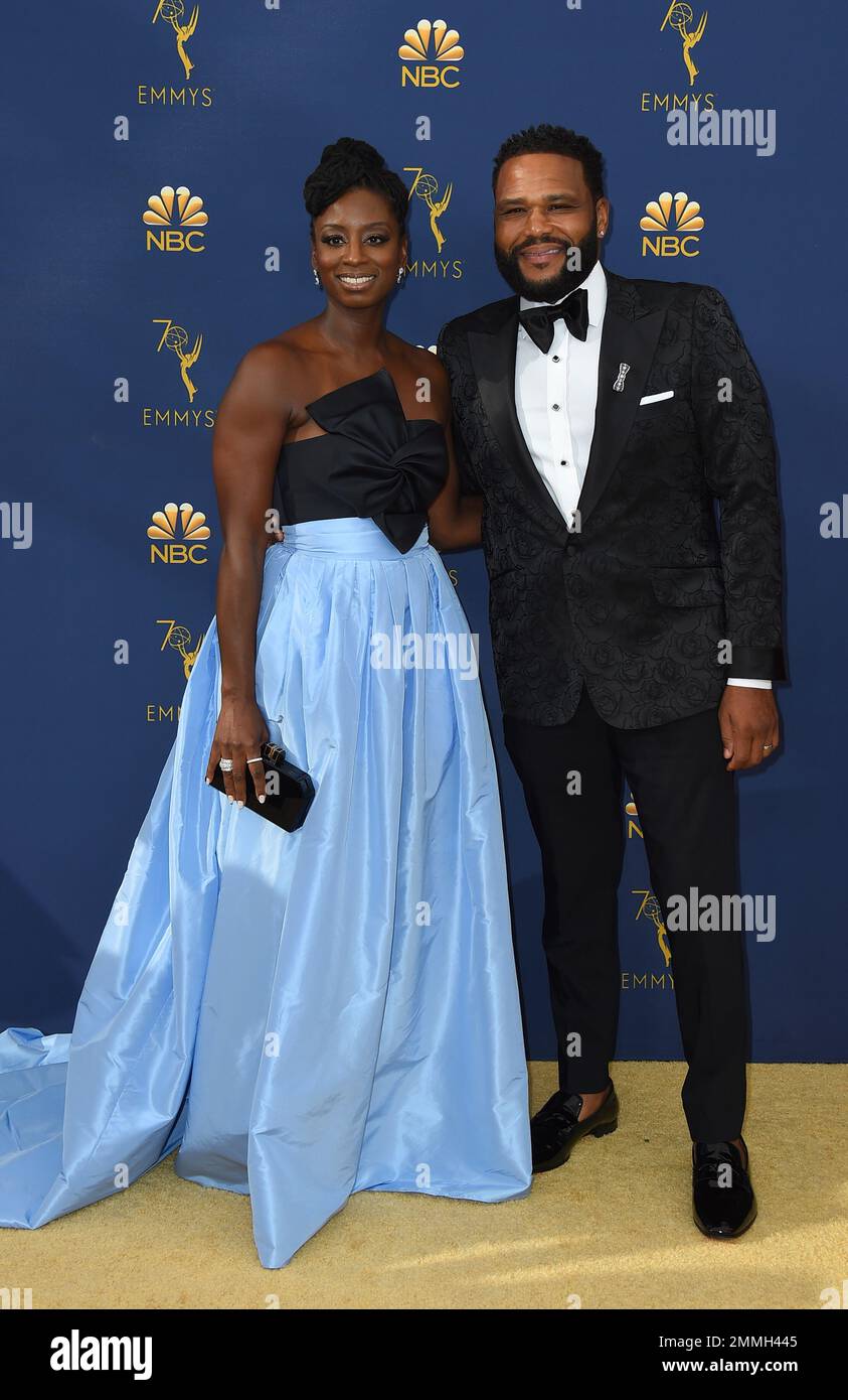 Alvina Stewart and Anthony Anderson arrive at the 70th Primetime Emmy ...