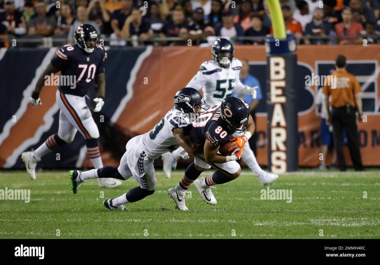 Seattle Seahawks defensive back Earl Thomas (29) tackles Chicago Bears ...