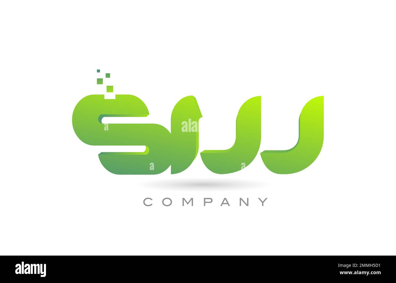 joined SW alphabet letter logo icon combination design with dots and ...