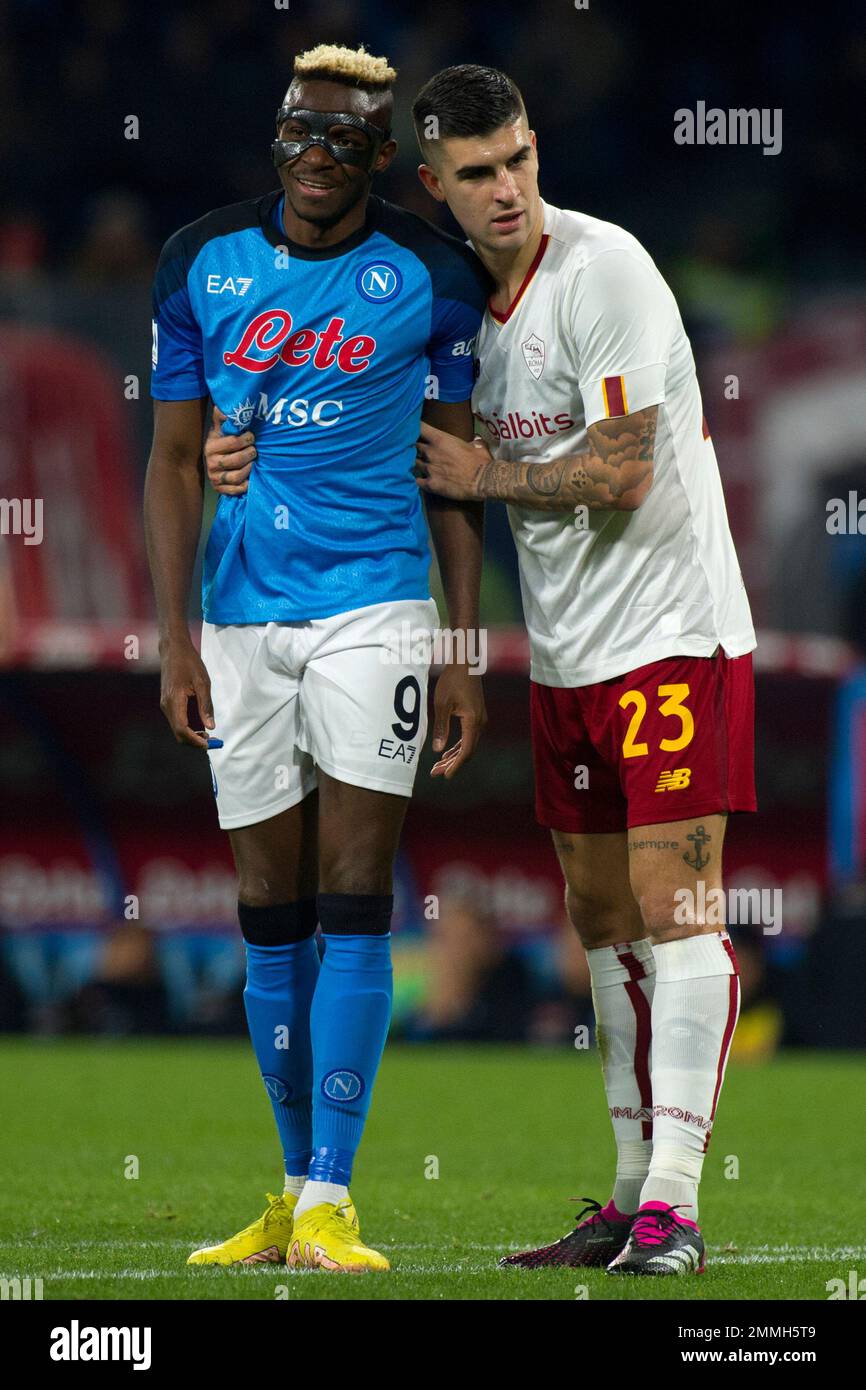 Napoli, Italy. 29th Jan, 2023. Victor Osimhen player of Napoli and ...