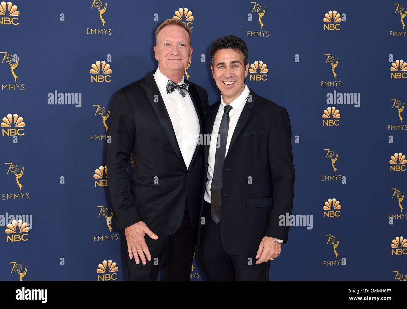 Kent Weed, left, and Arthur Smith arrive at the 70th Primetime Emmy ...