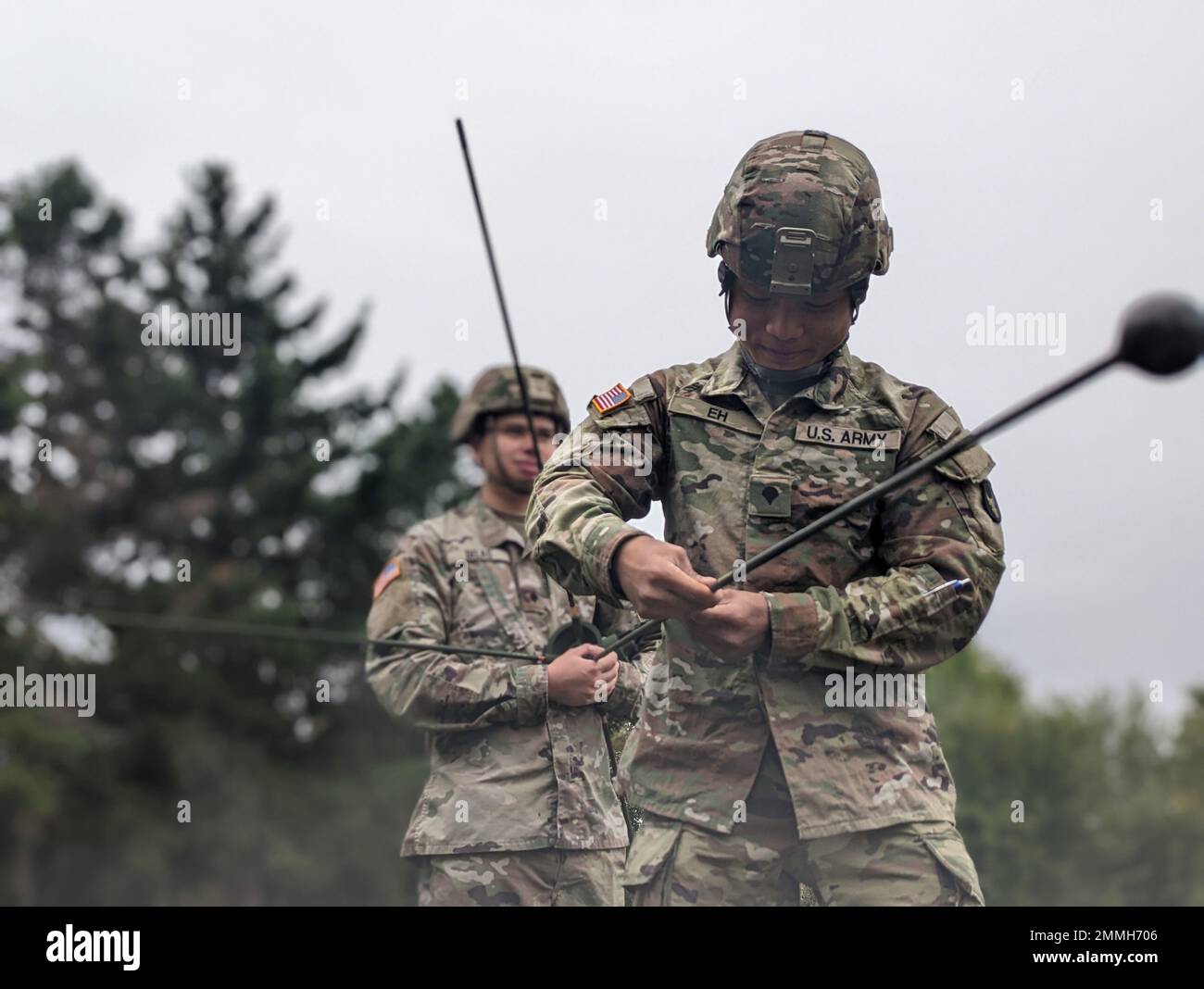 Brigade network and communications specialists train on the assembly and operation of the U.S ...