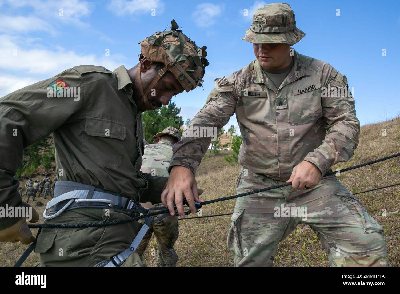 U.S. Army Sgt. Jacob Miller, an infantryman with Bravo Company, 2nd ...