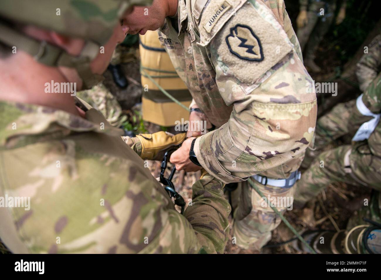 U.S. Army Sgt. Jacob Morriss, a squad leader, Bravo Company, 2nd ...