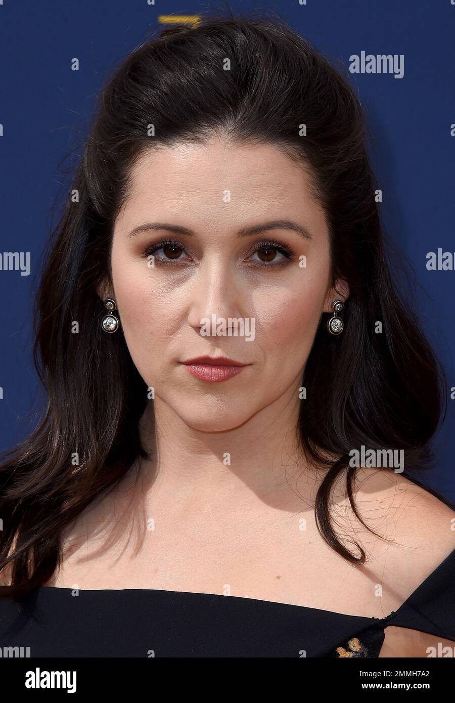 Shannon Woodward arrives at the 70th Primetime Emmy Awards on Monday ...
