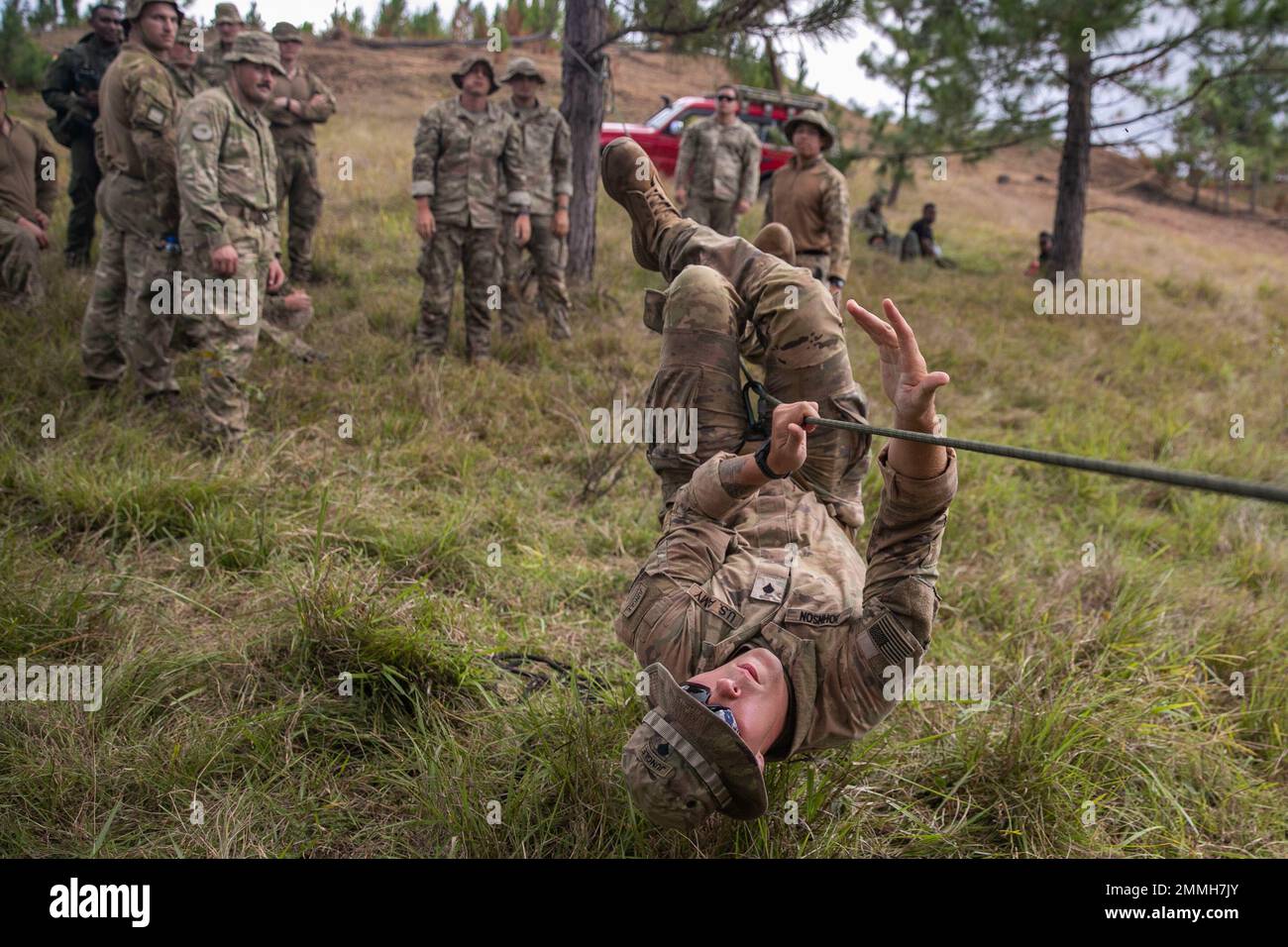 U.S. Army Spc. Daniel Johnson, an infantryman with Bravo Company, 2nd ...