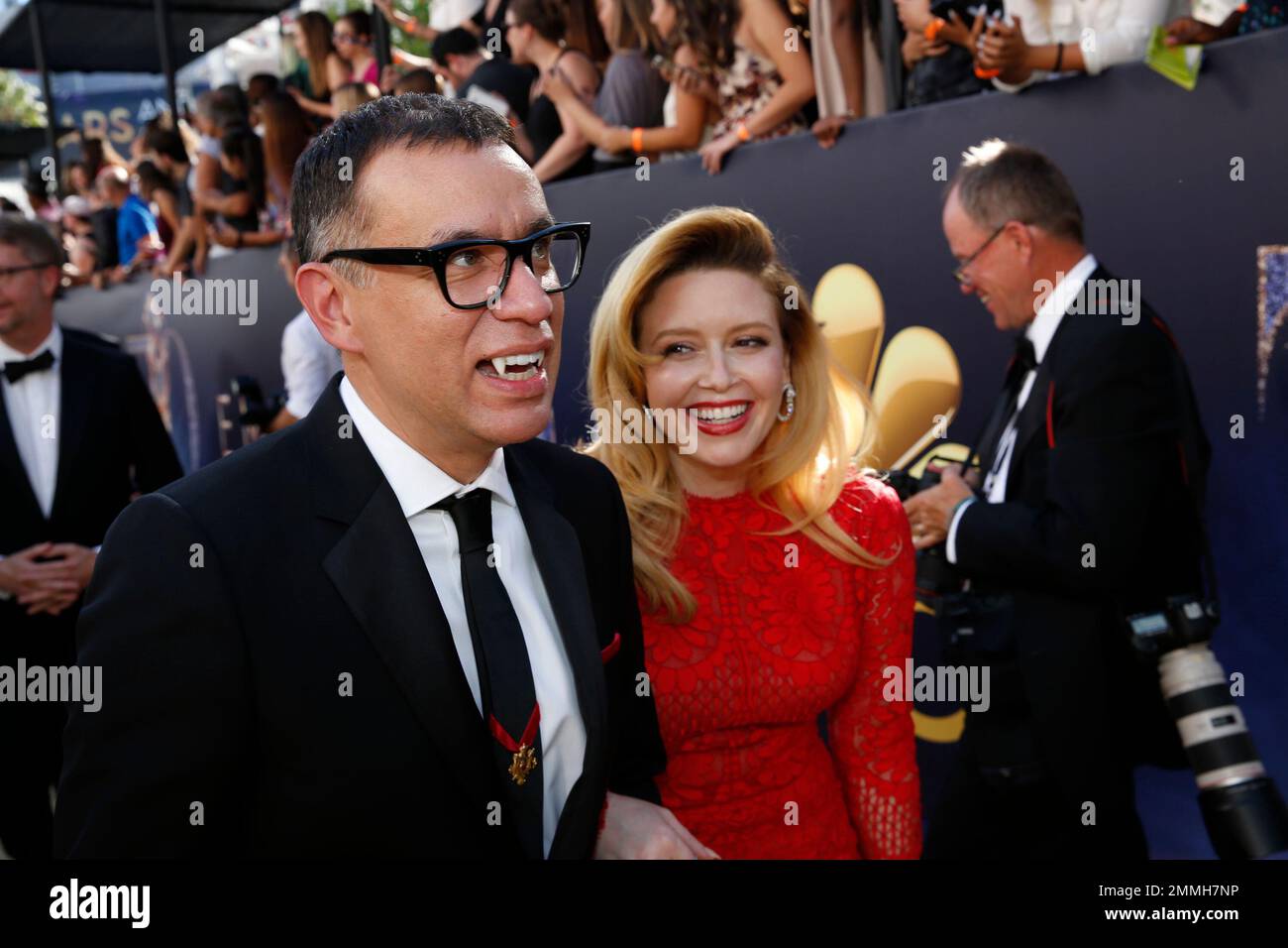 Natasha Lyonne and Fred Armisen arrives at the 70th Primetime Emmy ...