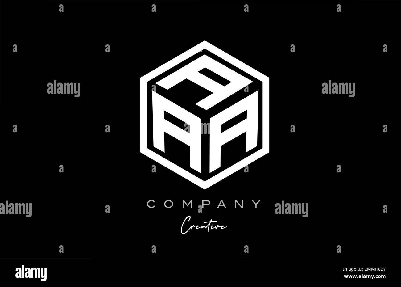 A cube alphabet letter logo icon design with polygon design. Three ...