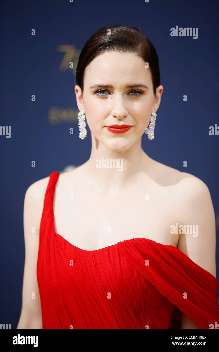 Rachel Brosnahan arrives at the 70th Primetime Emmy Awards on Monday ...