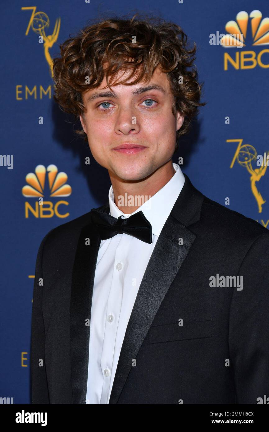 Douglas Smith arrives at the 70th Primetime Emmy Awards on Monday, Sept ...