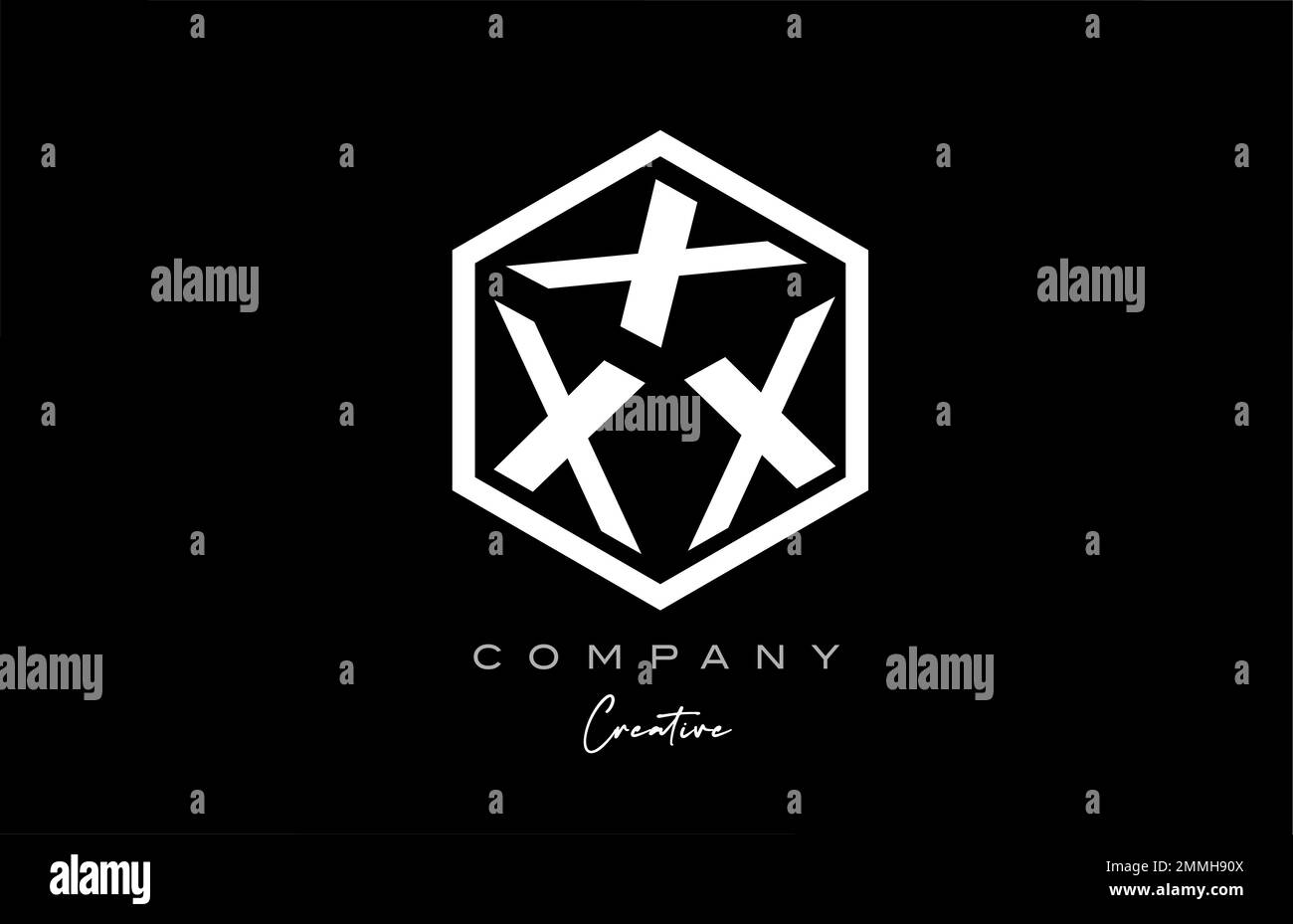 X cube alphabet letter logo icon design with polygon design. Three ...