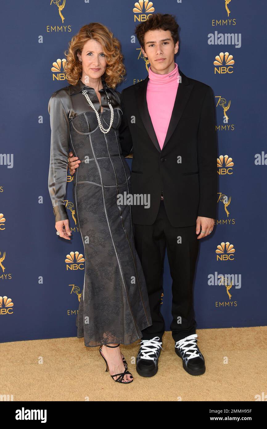 Laura Dern, left, and Ellery Walker Harper arrive at the 70th Primetime ...