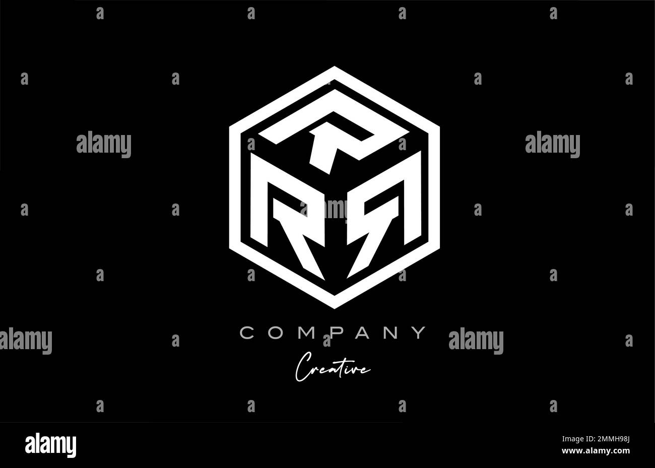 R cube alphabet letter logo icon design with polygon design. Three letter creative template for ...