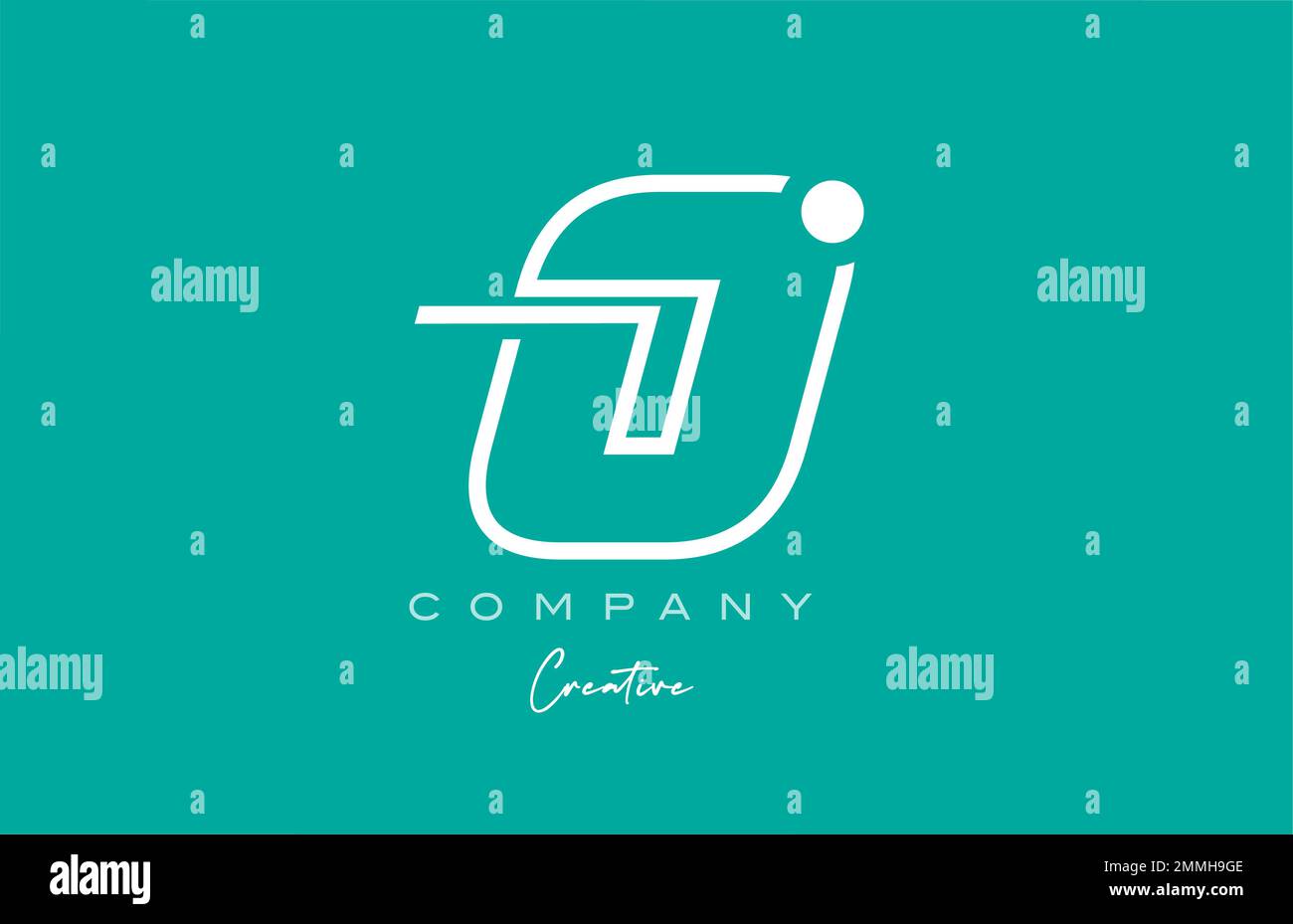 green O alphabet letter logo icon design with pastel background ...