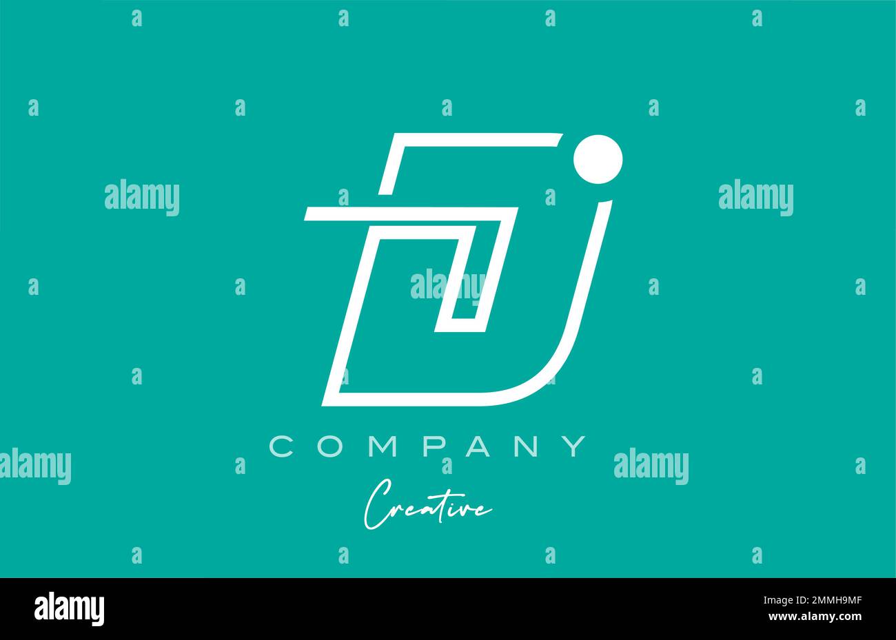 green D alphabet letter logo icon design with pastel background ...
