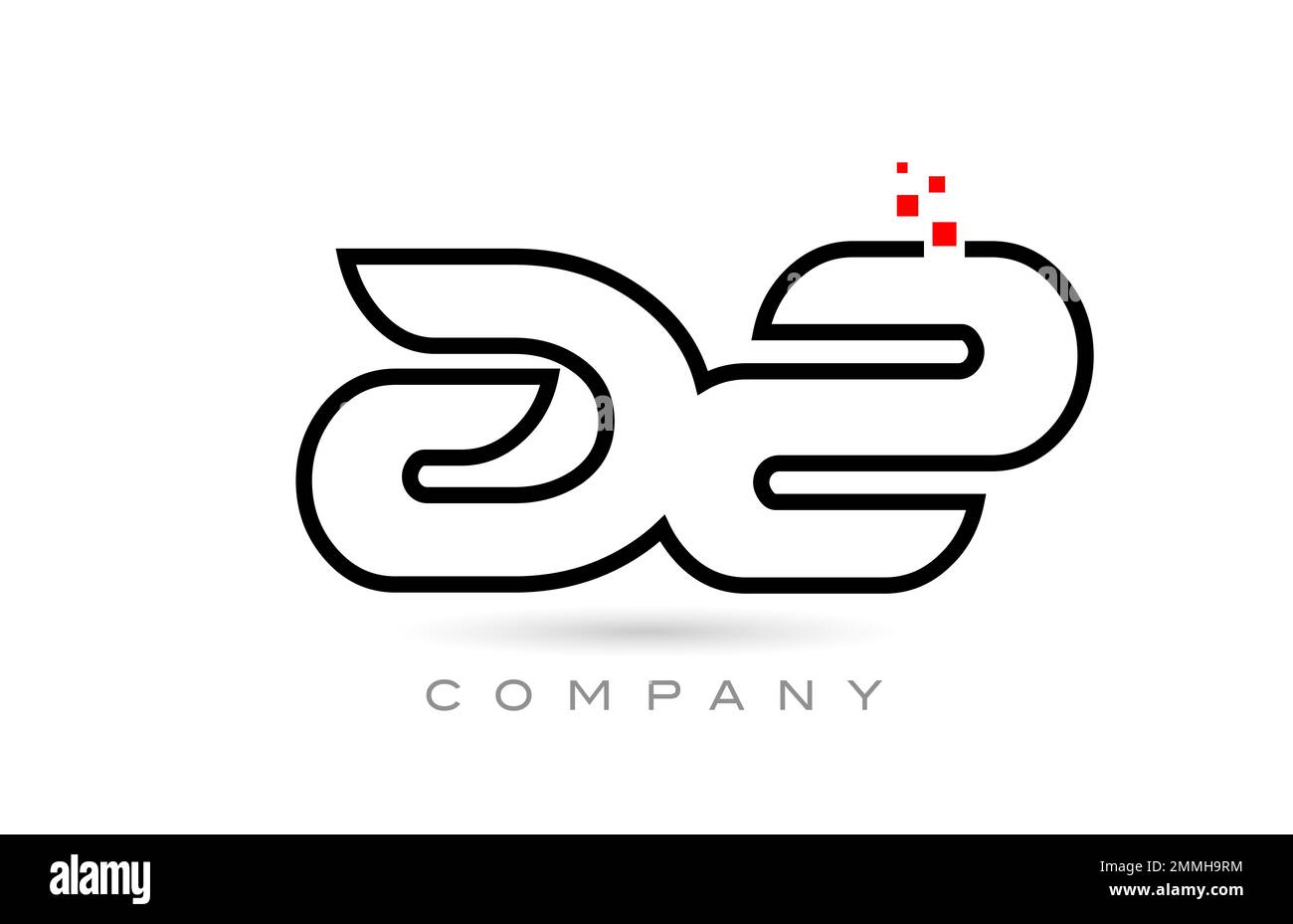 AZ connected alphabet letter logo icon combination design with dots and ...