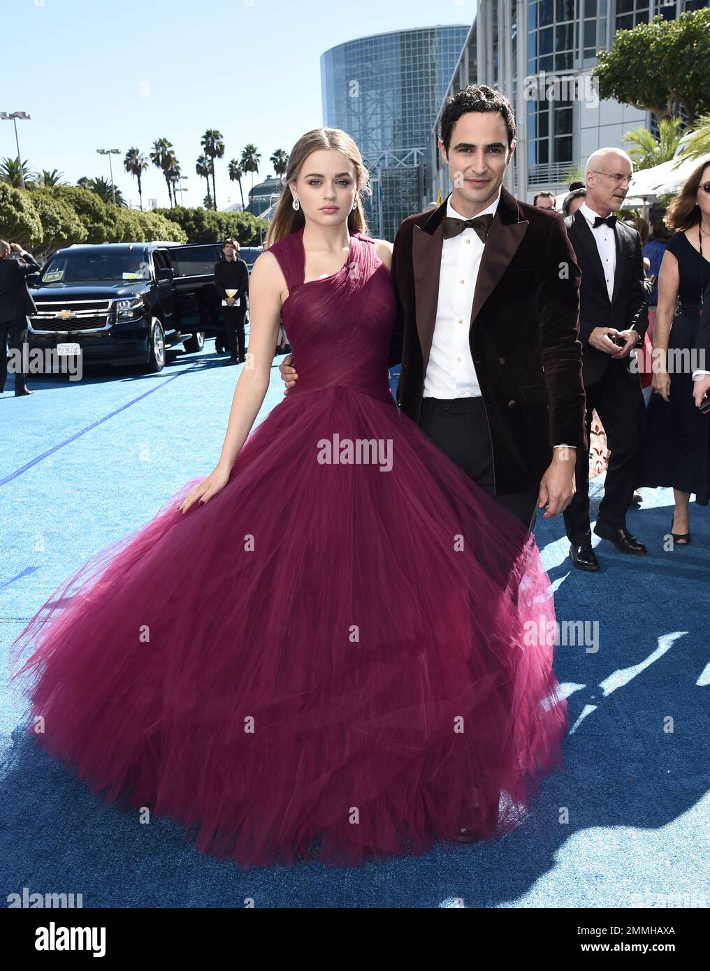 EXCLUSIVE - Joey King, left, and Zac Posen arrive at the 70th Primetime ...