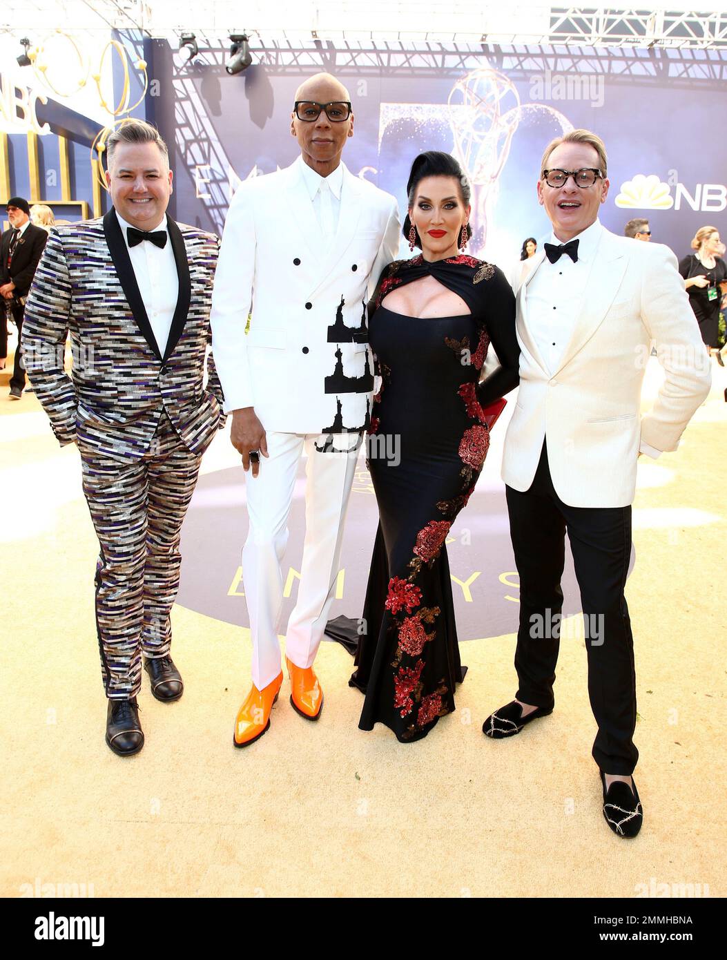 Ross Mathews, from left, RuPaul Charles, Michelle Visage and Carson ...