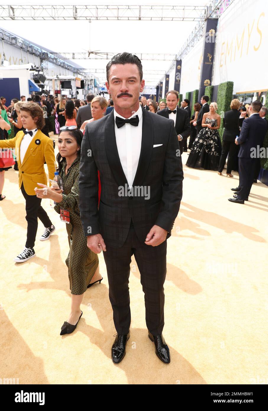 Luke Evans at the 70th Primetime Emmy Awards on Monday, Sept. 17, 2018 ...