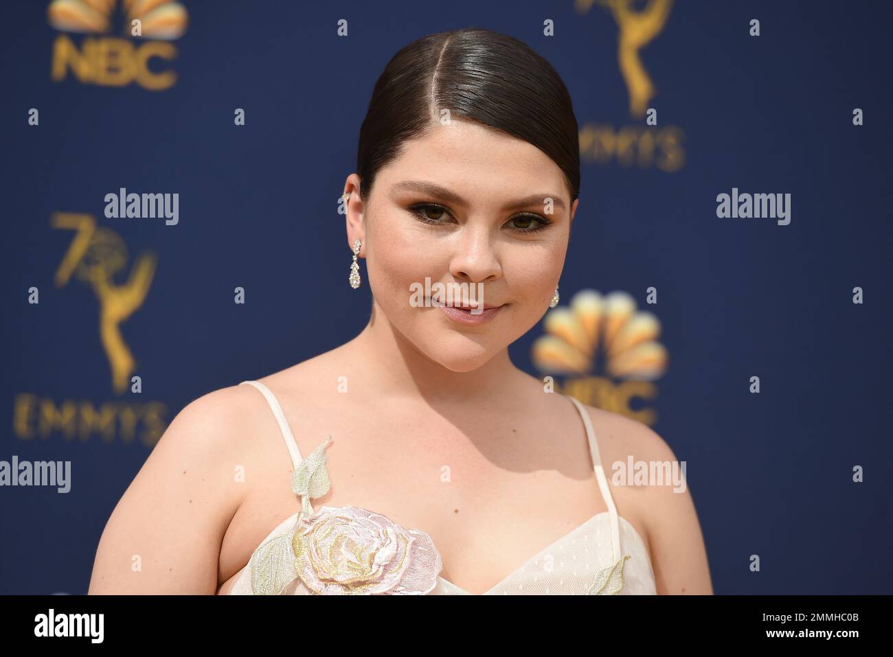 Hannah Zeile arrives at the 70th Primetime Emmy Awards on Monday, Sept ...