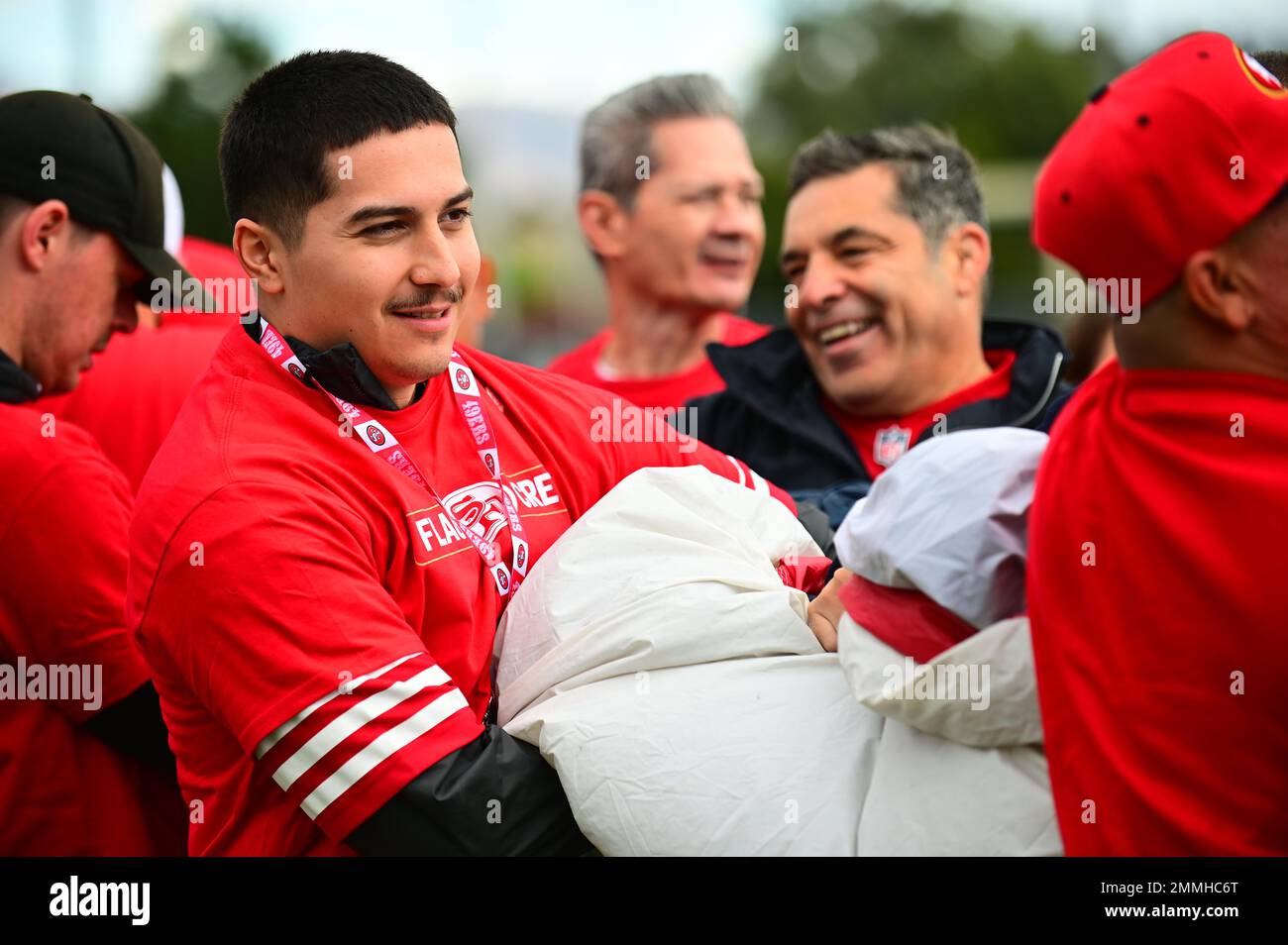 U.S. Air Force Airman 1st Class Jorge Valencia, left, of the 129th ...
