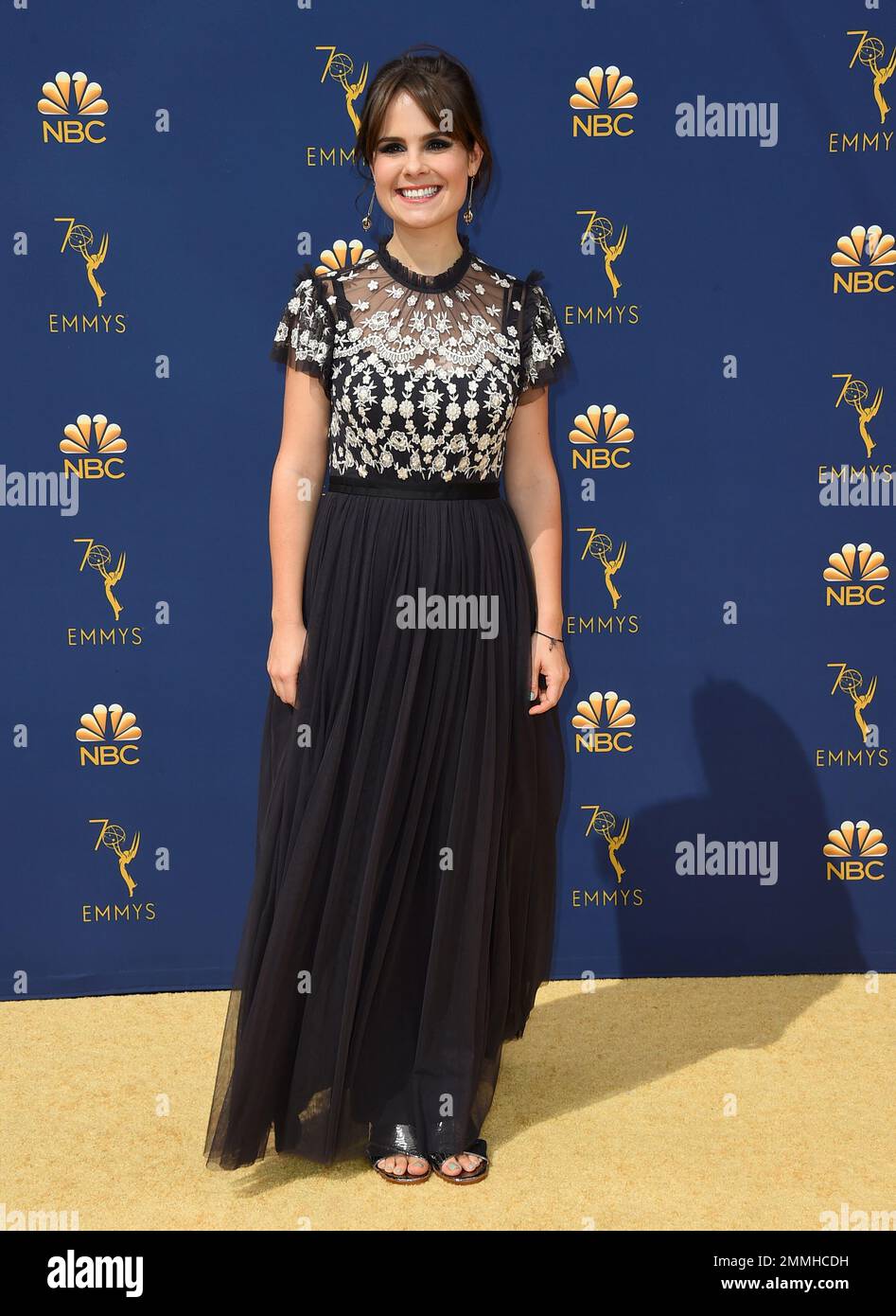 Amy Hoggart arrives at the 70th Primetime Emmy Awards on Monday, Sept ...