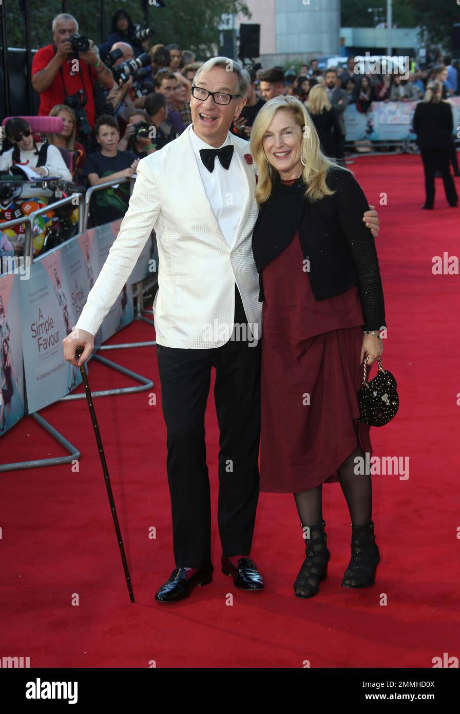 Director Paul Feig and wife Laurie Feig pose for photographers upon ...