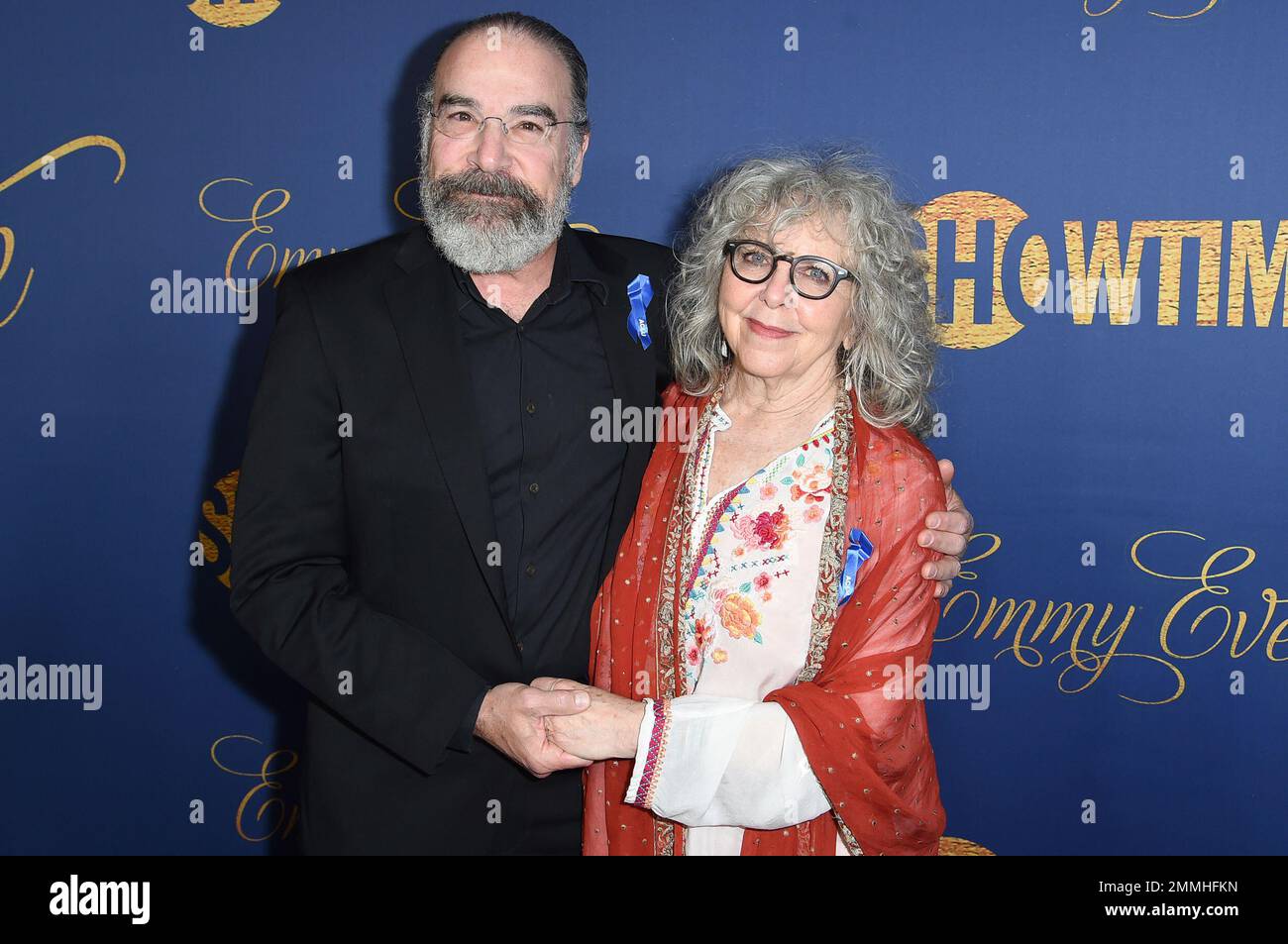 Mandy Patinkin, left, and Kathryn Grody attend the Showtime Emmy Eve ...