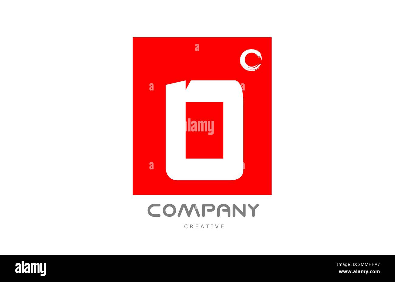 red O alphabet letter logo icon design with japanese style lettering ...