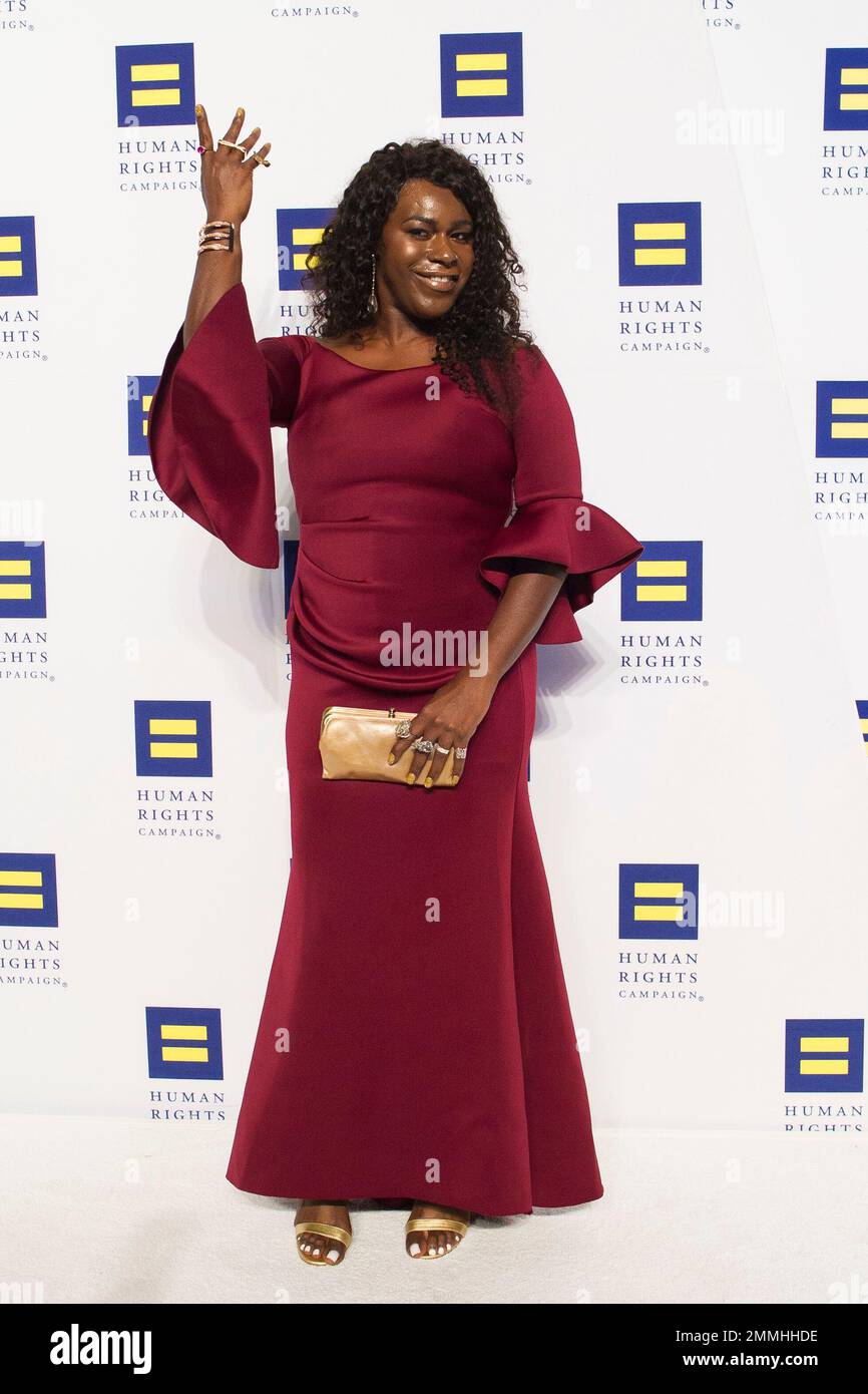 Musical artist Shea Diamond poses for photographers upon arriving at ...