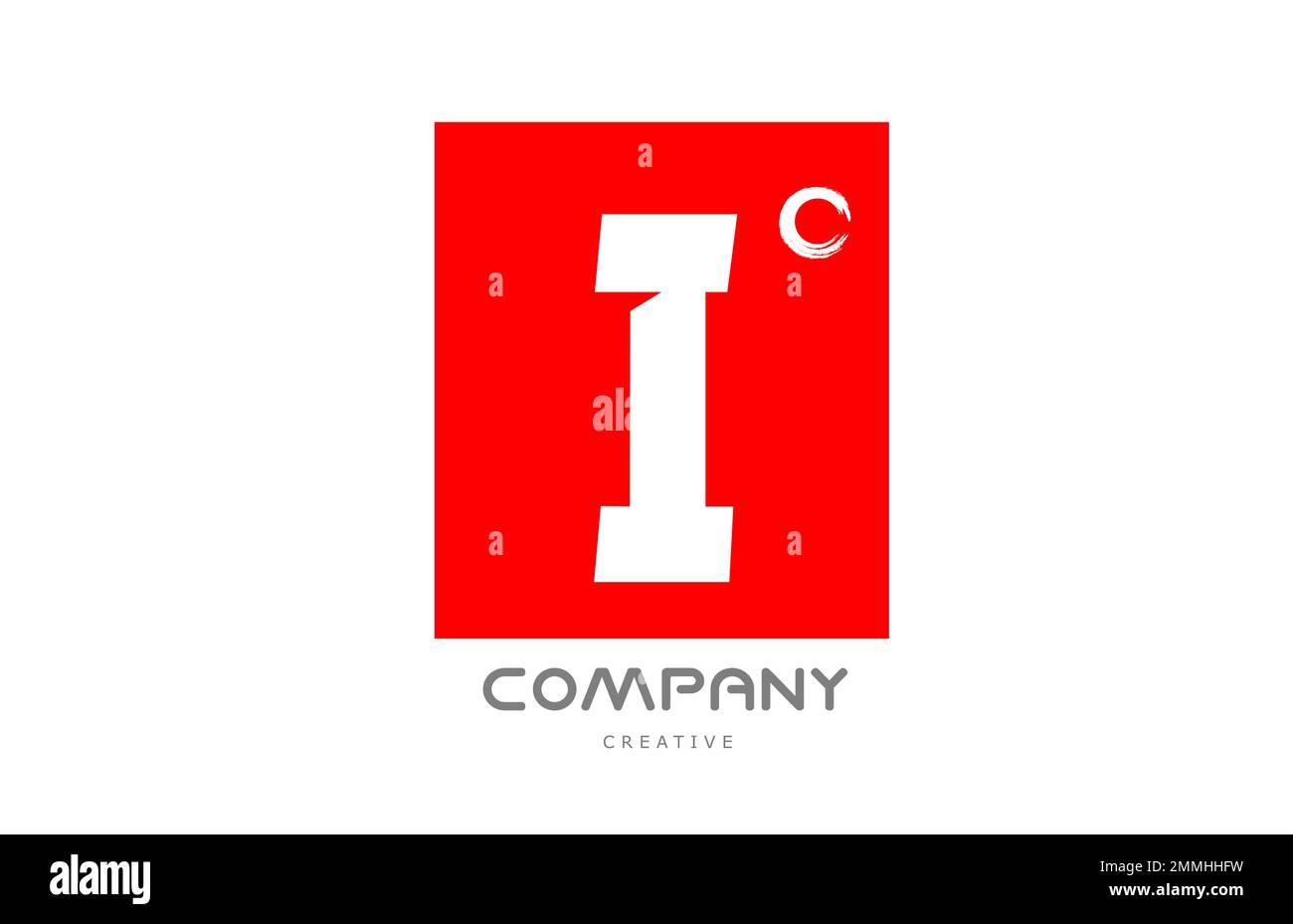 red I alphabet letter logo icon design with japanese style lettering ...