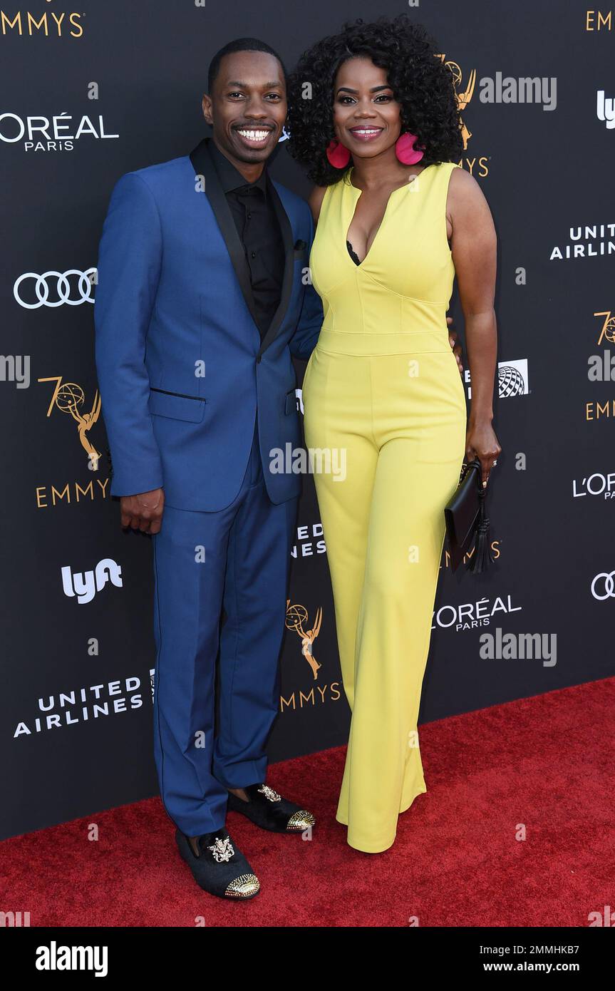 Melvin Jackson Jr., left, and attend the Television Academy Performers ...