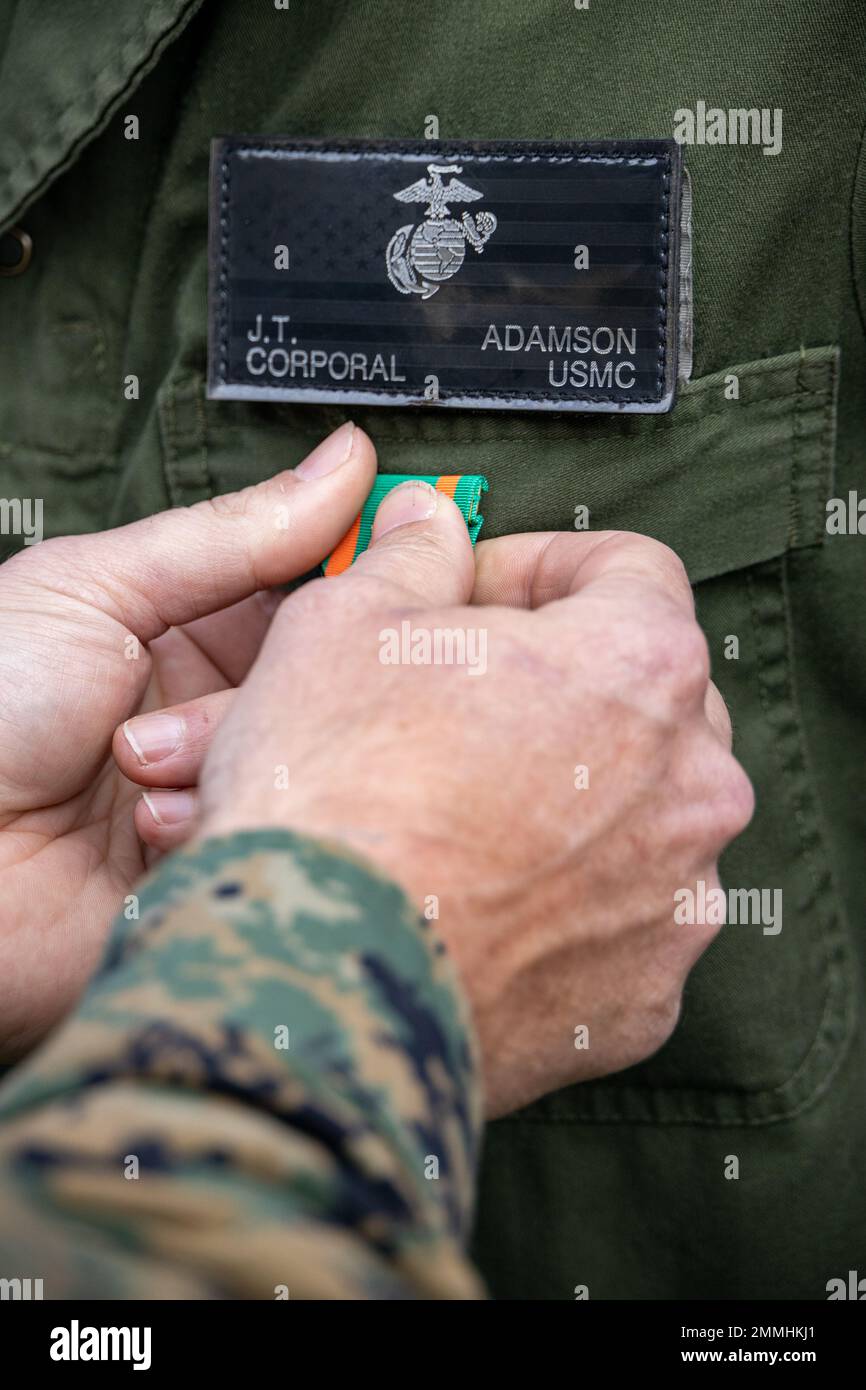 A U.S. Marine with Marine Light Attack Helicopter Squadron (HMLA) 773 ...