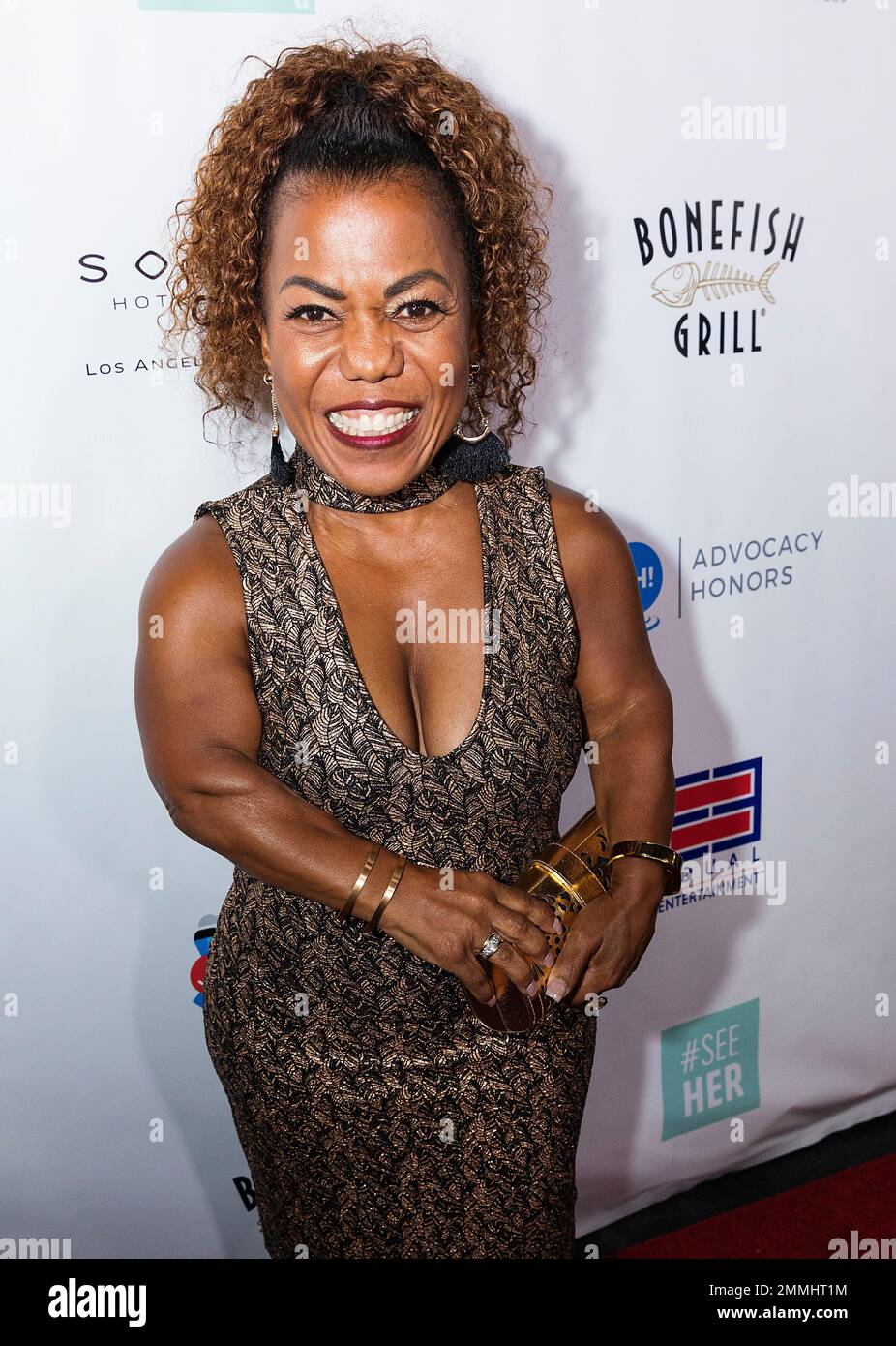 Tonya Banks (Little Women LA) walks the red carpet at the #SeeHer ...