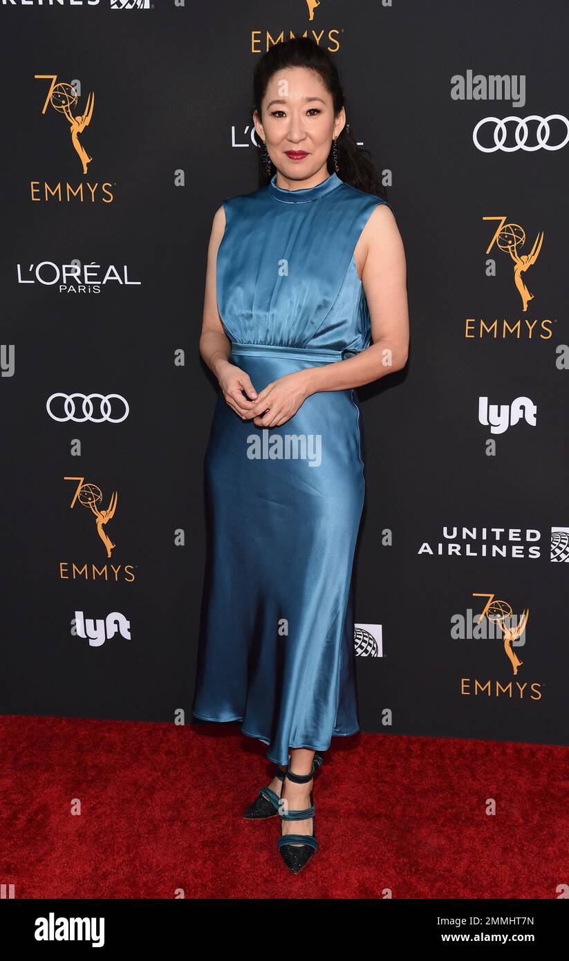IMAGE DISTRIBUTED FOR THE TELEVISION ACADEMY - Sandra Oh arrives at the ...