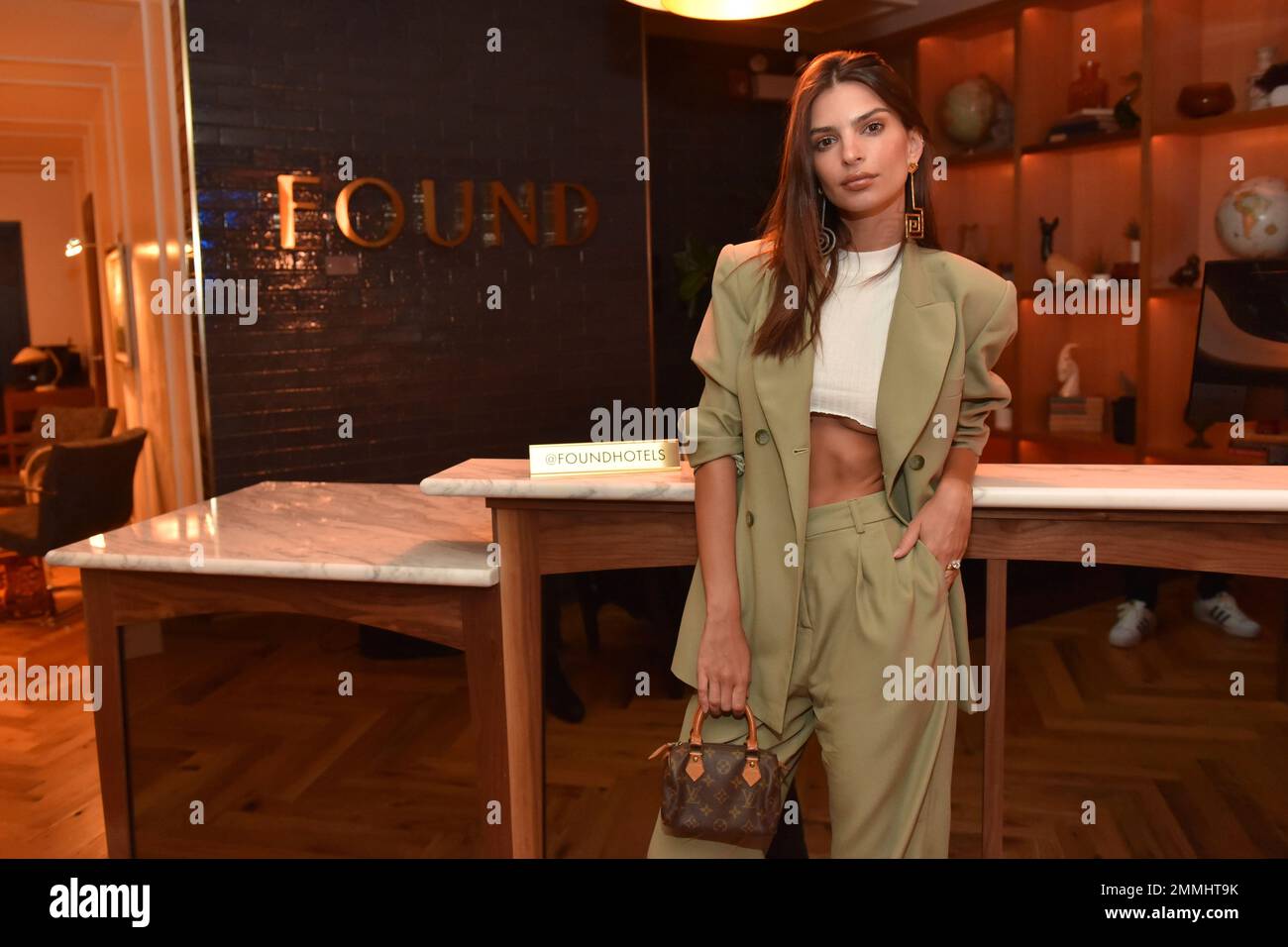 Emily Ratajkowski seen at the grand opening of FOUND Hotel, presented ...